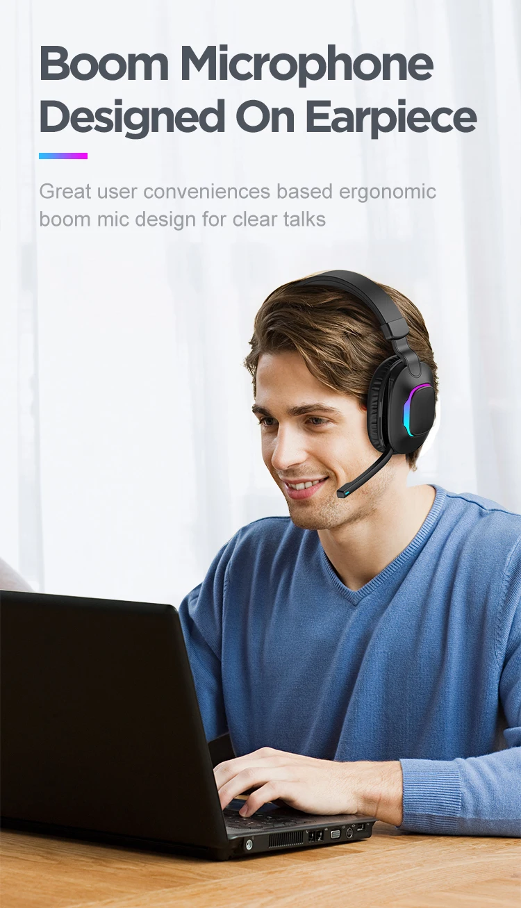 RGB Gaming Headset - OEM Manufacturer with Adjustable Mic