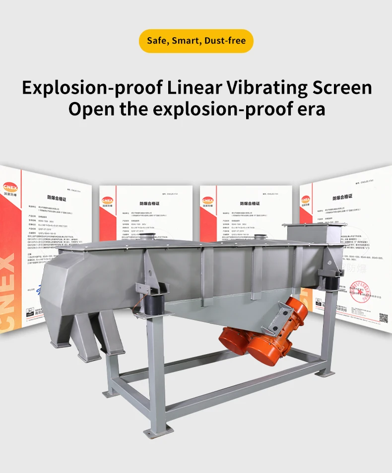 Gaofu Explosion-proof Vibrator Sieve Plastic Powder Screening Rectangle ...