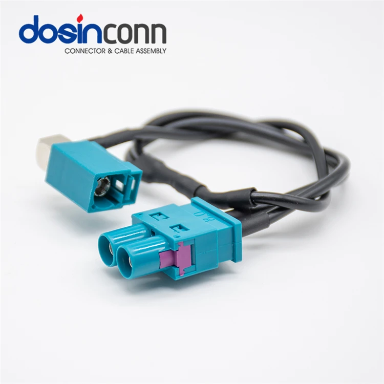 Fakra Z Double Dual Male Plug Rf Coaxial Cable Connector Rg174 Rg316 ...