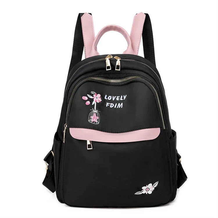 Custom Fashion Printed Girl Designer Cute Small Mini Black Nylon Luxury ...