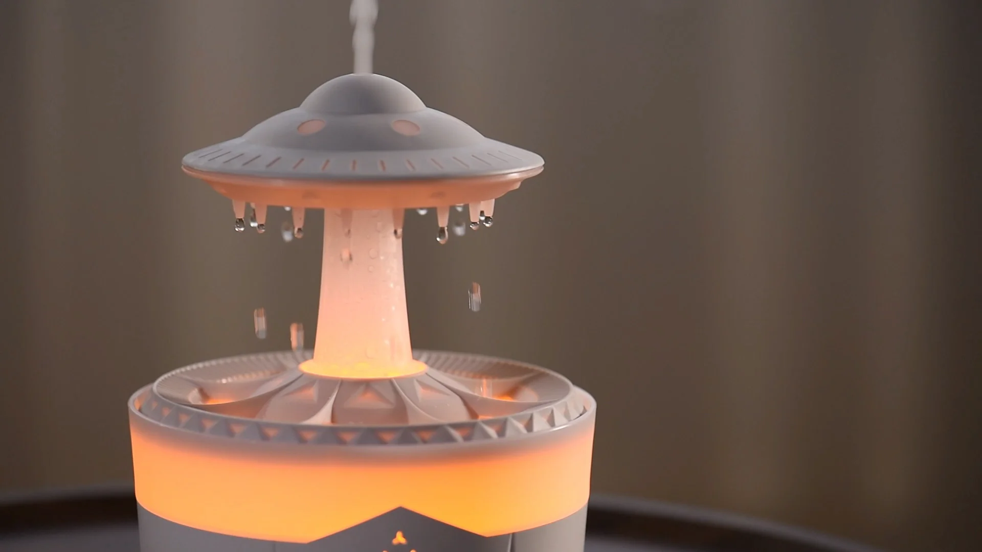 Ufo Air Humidifier Rain Cloud Aroma Diffuser Rain Drop Ultrasonic ...