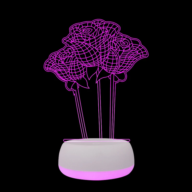 Wholesale 7 Color Visual Environment Optical Illusion Usb Table 3d ...