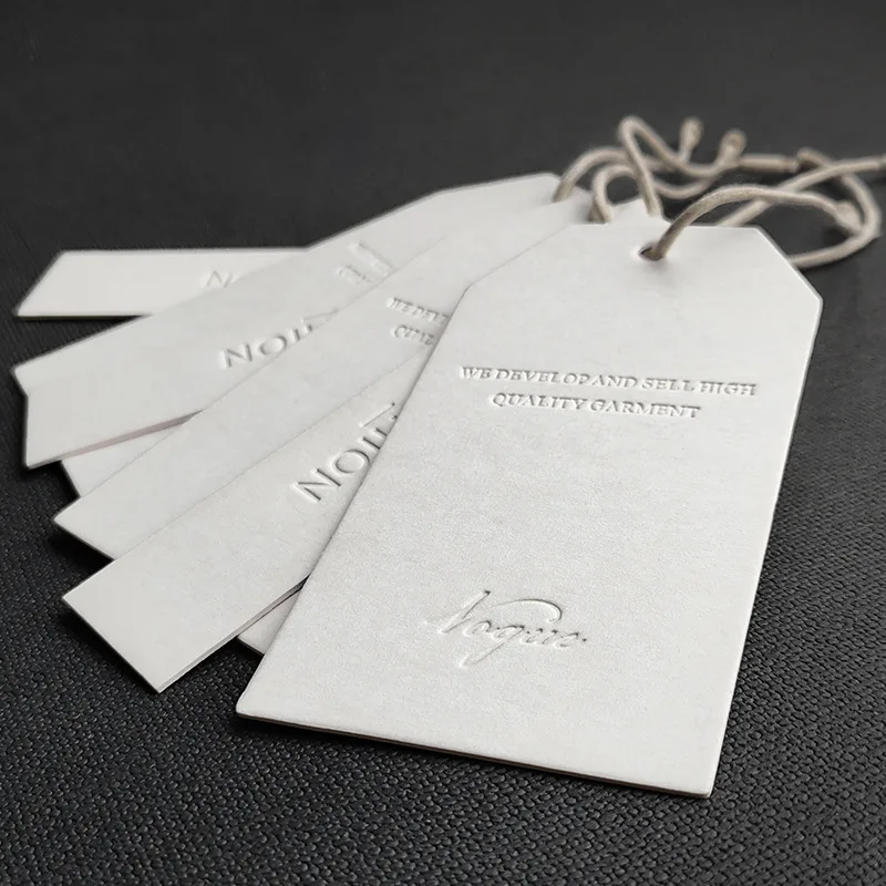 Luxury Custom hang Tags With logo Design and Printing Fashion Garment ...