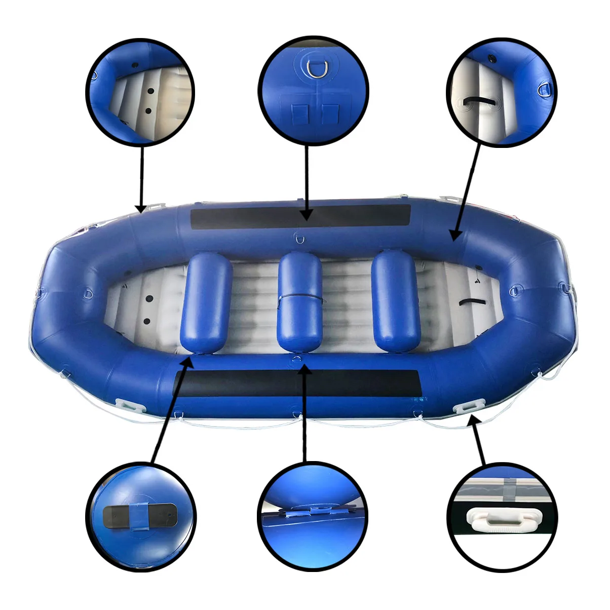 Water Adventure Pvc Or Hypalon Raft Inflatable Whitewater Raft For Sale ...