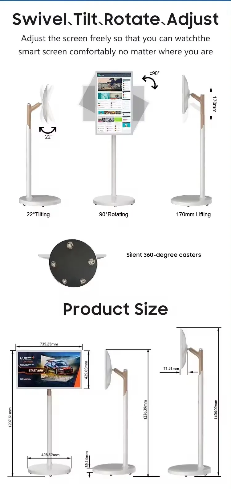 32 Inch Hd Android Smart Screen Wireless Monitor Interactive Capacitive ...