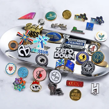 Custom Metal Souvenirs Enamel Pin Magnetic Name Badge Brooch ...