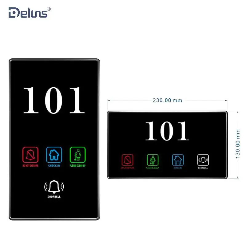 Deluns DND Do Not Disturb Make up Room Number Doorplate Digital Sign ...