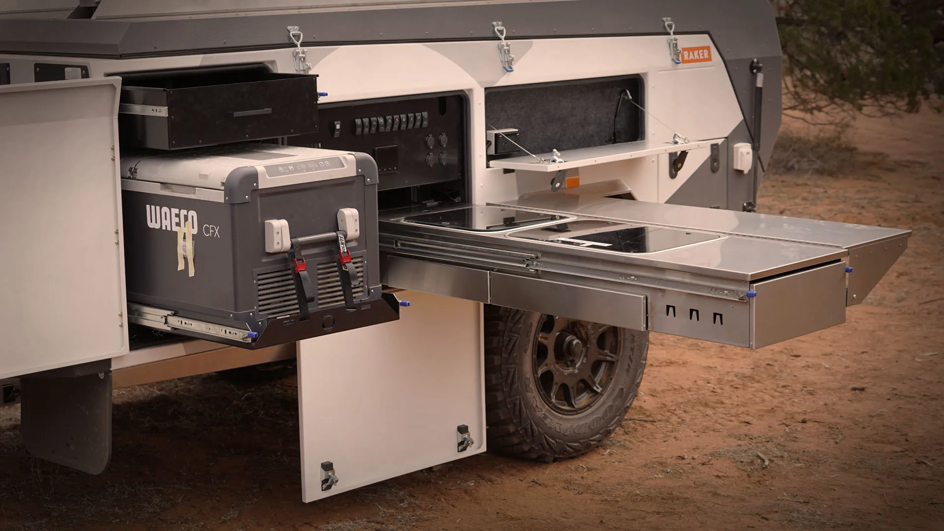 Ecocampor Camper Trailer - Double Axles Toy Hauler RV