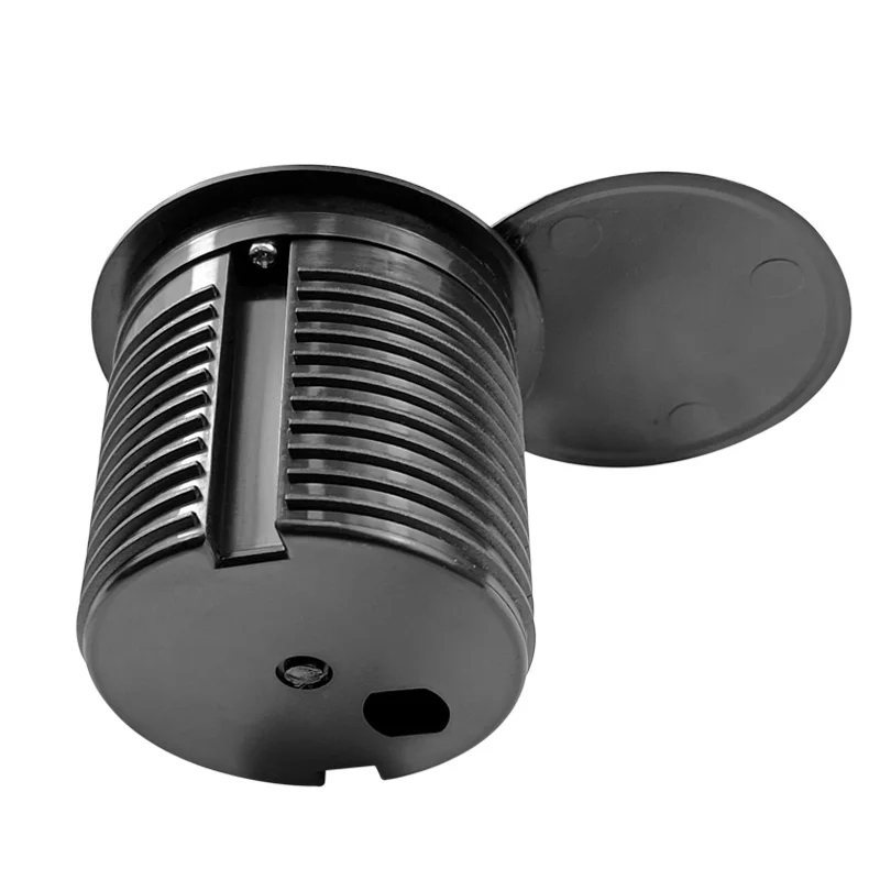 90mm Round Flush Mounted Furniture Hidden Sliding Socket