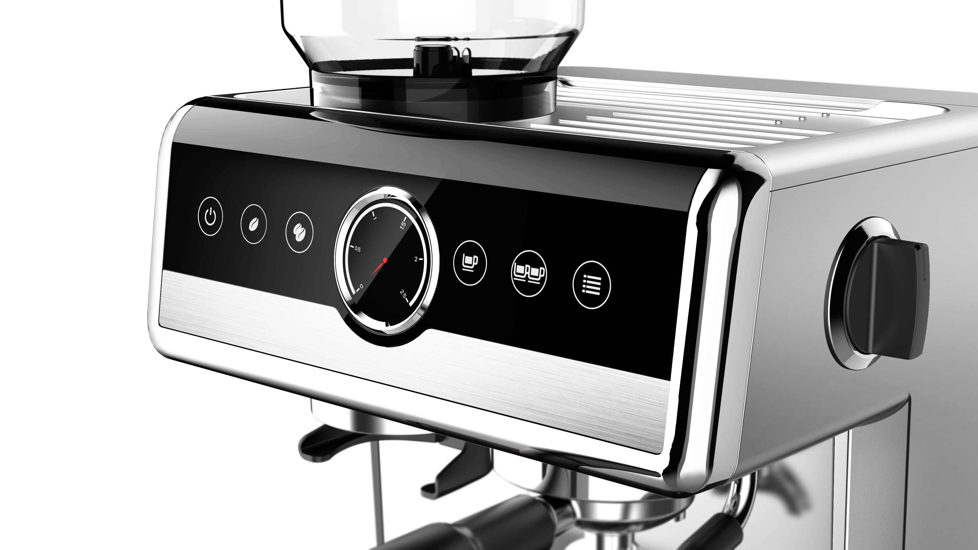 Italian Espresso Maker 15Bar Italian Pump Automatic Electric Espresso ...