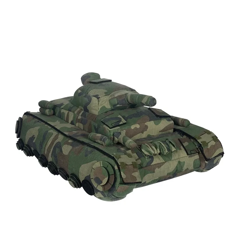Simulation Tank Plush Pillow Soft Army Green Weapon Stuffed Doll ...