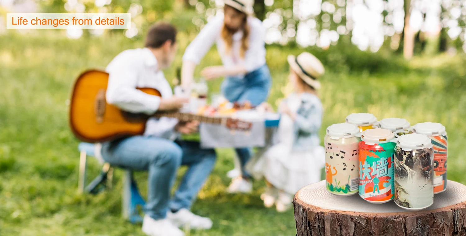 Logo Customized 4 Pack Plastic Beer Can Handles Holder Carrier Clips ...