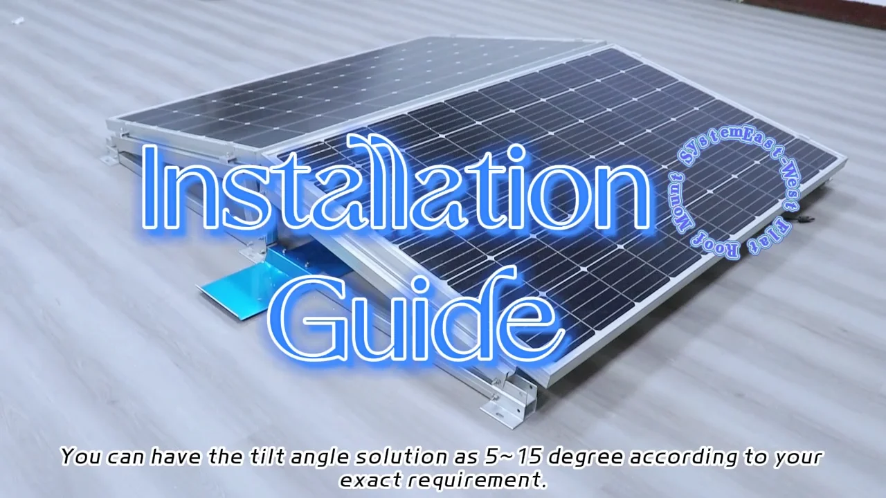 Photovoltaic Mounting System Flat Roof Bracket System East-west ...