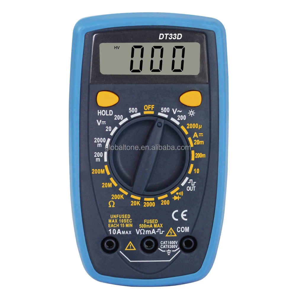 Capacitance And Temperature Test Digital Multimeter Dt33a With Blue ...