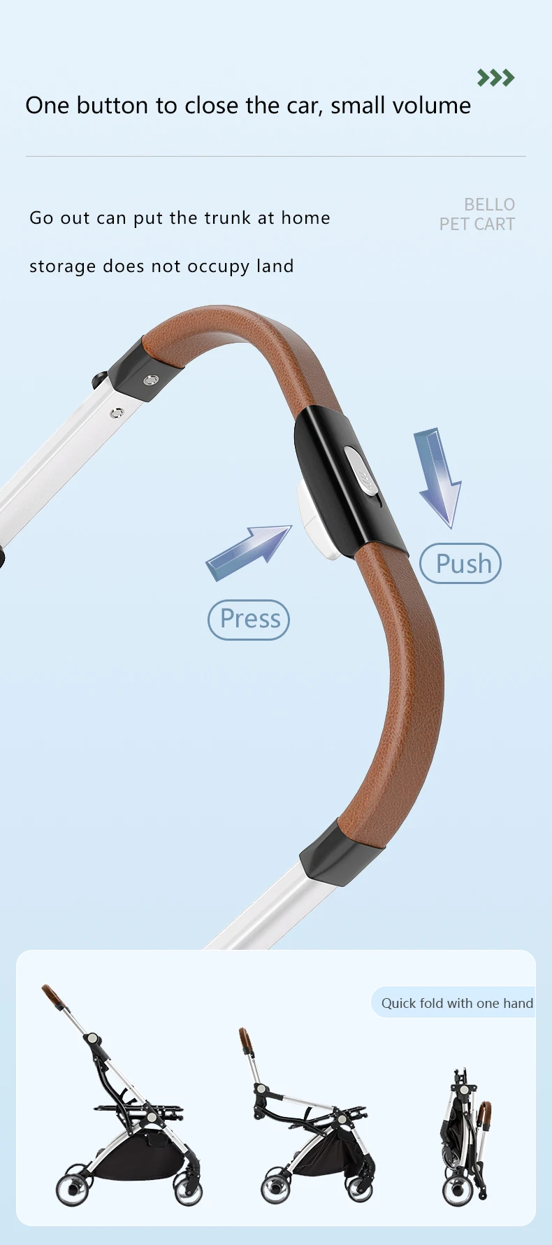 Bello Cat Trolley Cat Stroller Pet Stroller Cat Pet Carriers & Travel ...