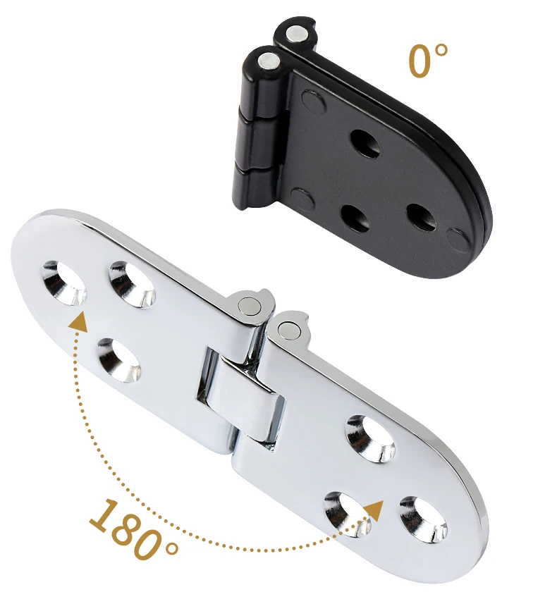 Folding Flip Top Hinge - 180 Degree Table Hinge Butler Tray Back Flap ...