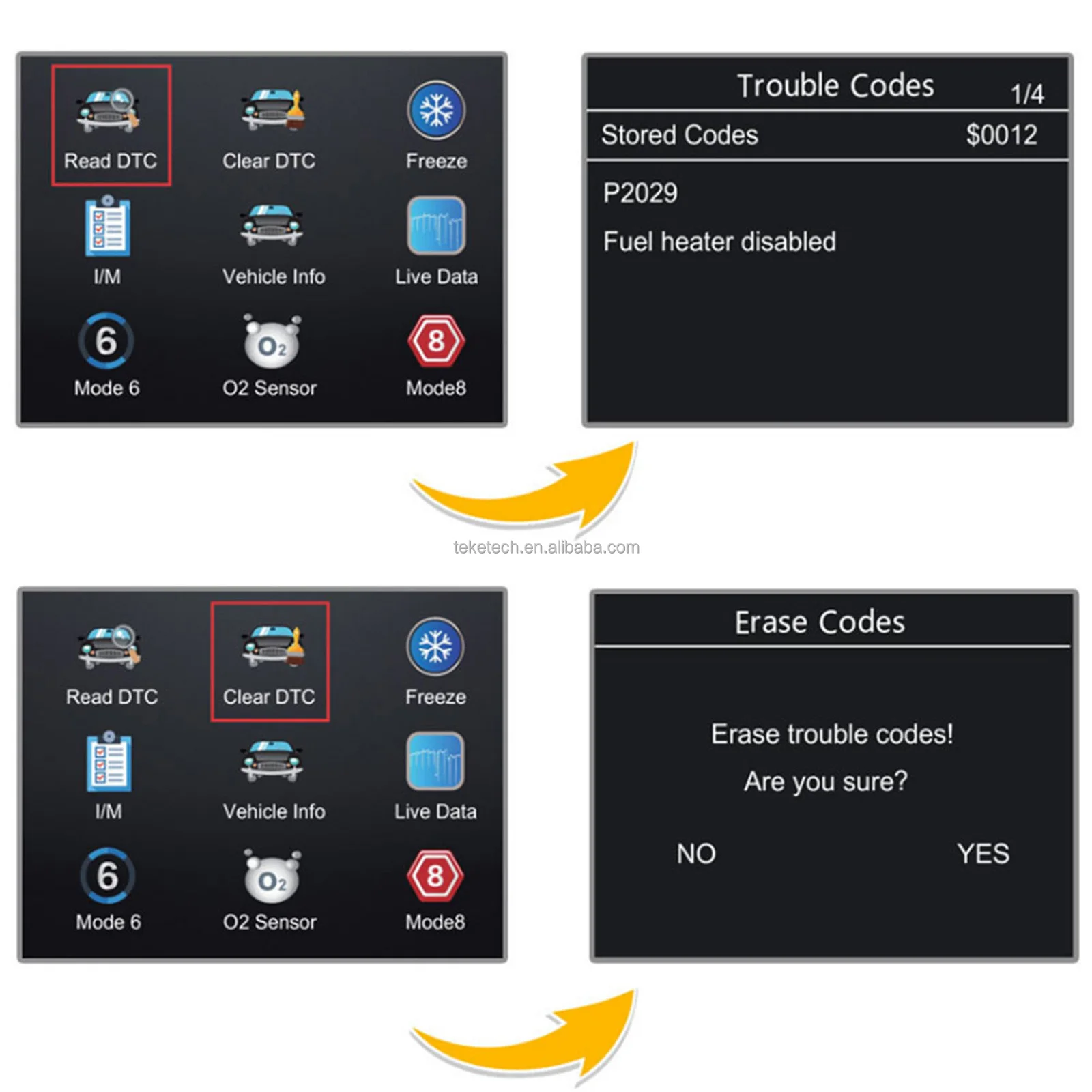 V519 Professional Car Fault Detector - OBD2 Scanner Tool