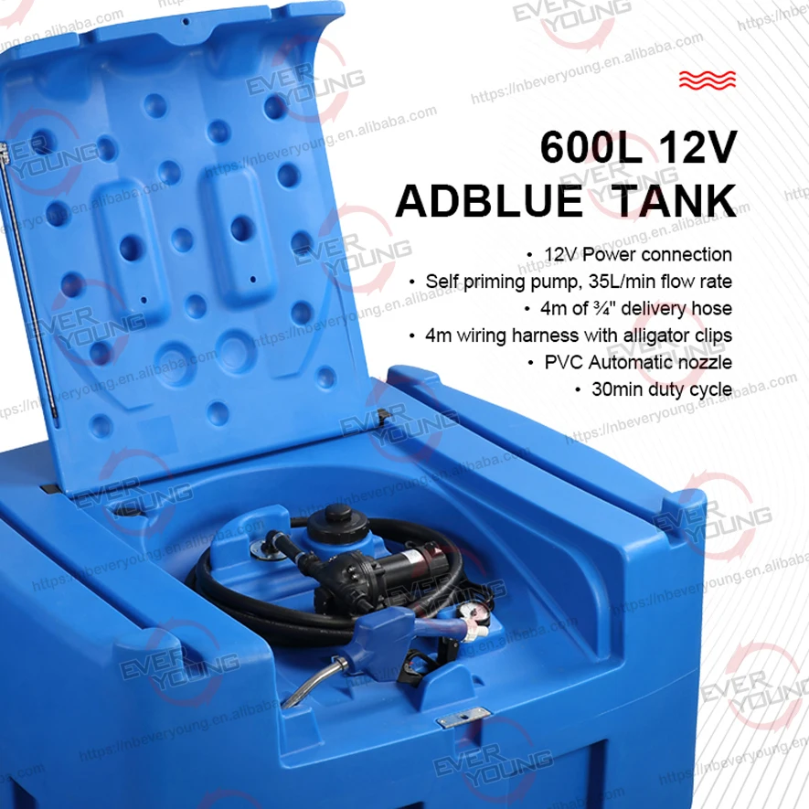 600L Urea Tank with 12V Adblue Pump - Efficient Transfer
