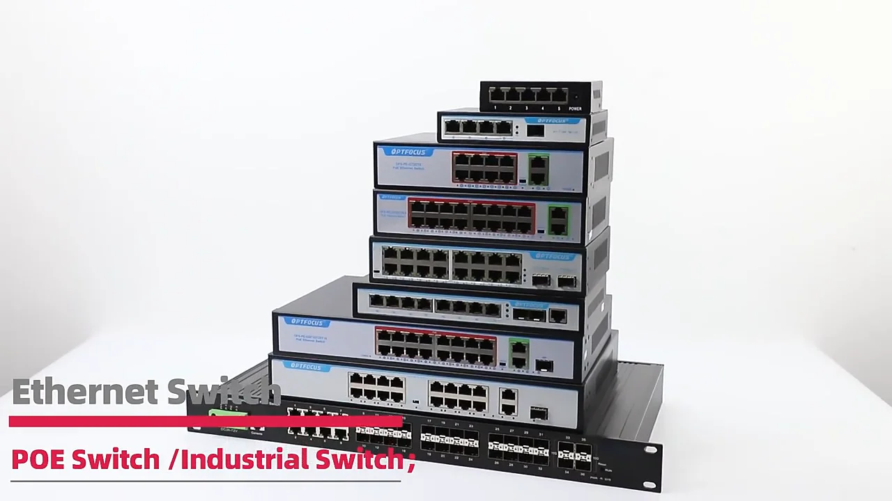 Factory Oem/odm Poe Switch 4 8 16 24 Port 10/100m Ethernet Fiber Switch Poe Gigabit With 2 Sfp ...