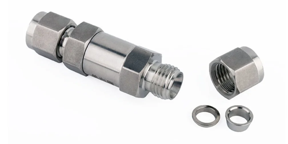 Spring Loaded Non Return Valve Check 1/2 "tubing Check Valve Double ...