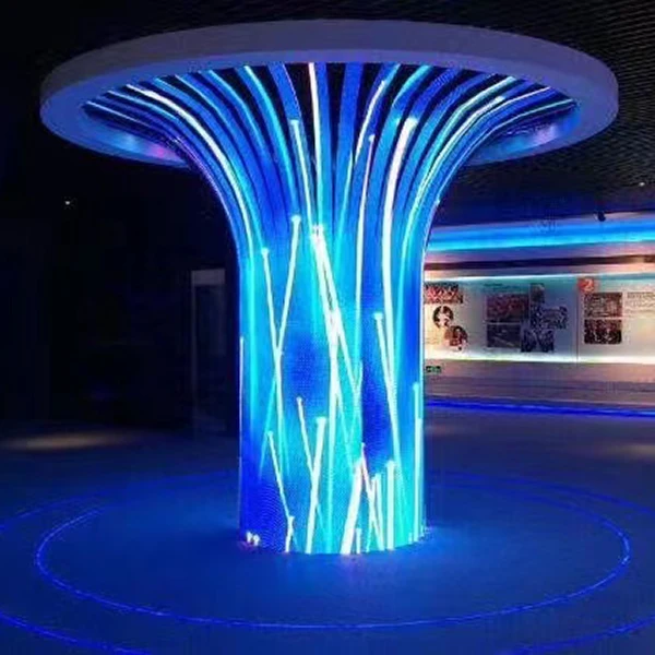 Conical Led Transparent Display,Triangular Pyramid Transparent Screen ...