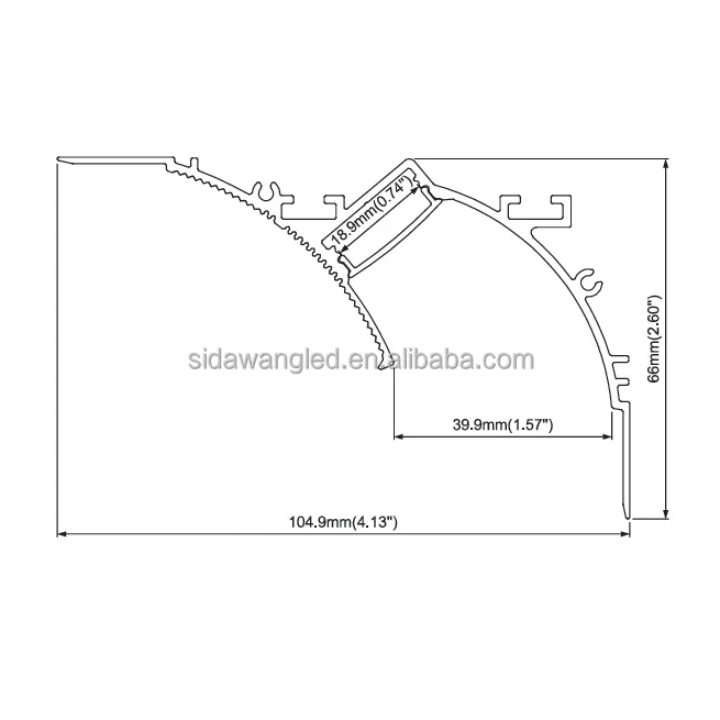 Drywall Cove Lighting LED Aluminum Groove - 50000 Hours