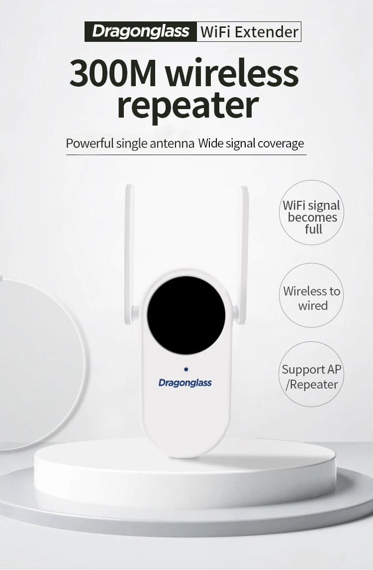 300Mbps Long Range WiFi Repeater Wifi Booster & Extender 2.4GHz High ...