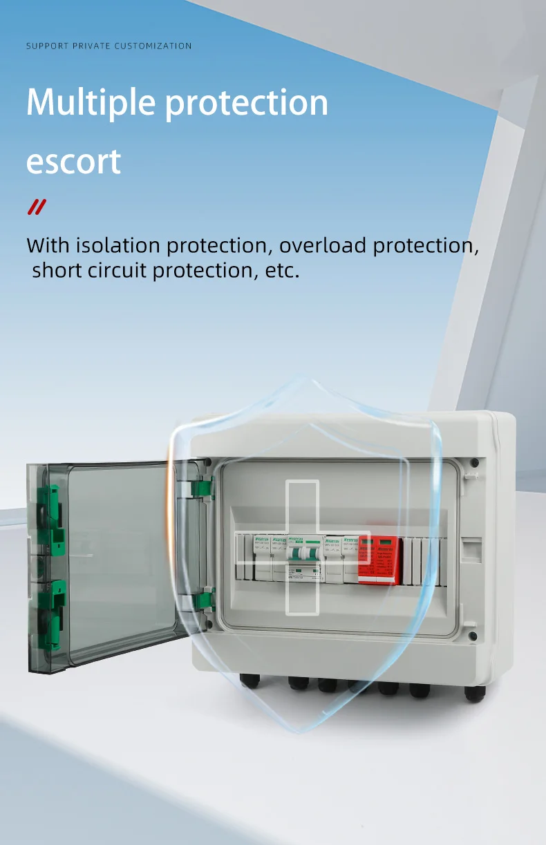 SAIPWELL Photovoltaic Bus Box - 63A Solar Panel Circuit Breaker