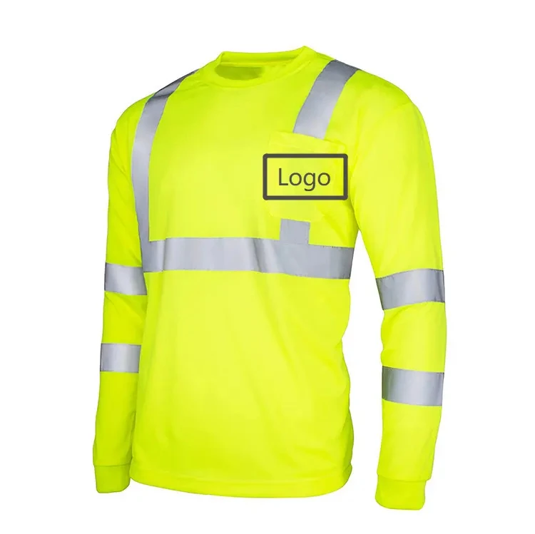 Quick Drying High Visibility Fire Resistant T Shirt Reflective Workwear ...