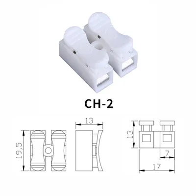 Ch1 Ch2 Ch3 Ch4 Ch5 Wire Connectors Electrical Cable Clamp Terminal ...