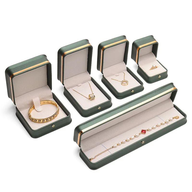 Multifunctional High Quality Red Velvet Inside Pu Leather Jewelry Box ...