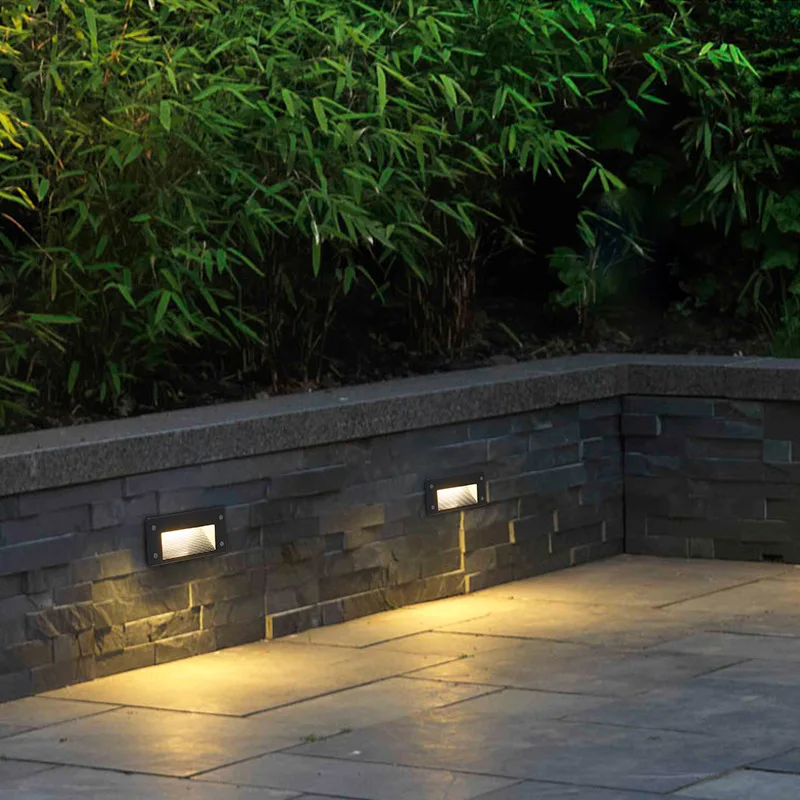 Outdoor Stair Light Modern Style Aluminum Ip65 Led Recessed Light Step ...