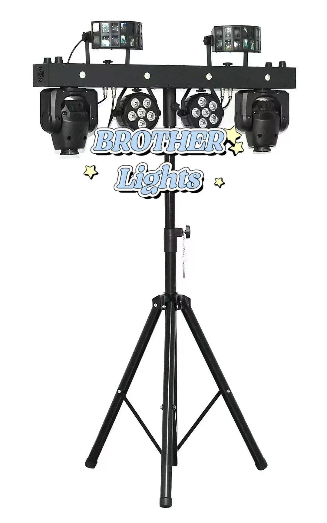 DJ Party Disco Bar Stage Light 6in1 LED Moving Head Par Beam Laser ...