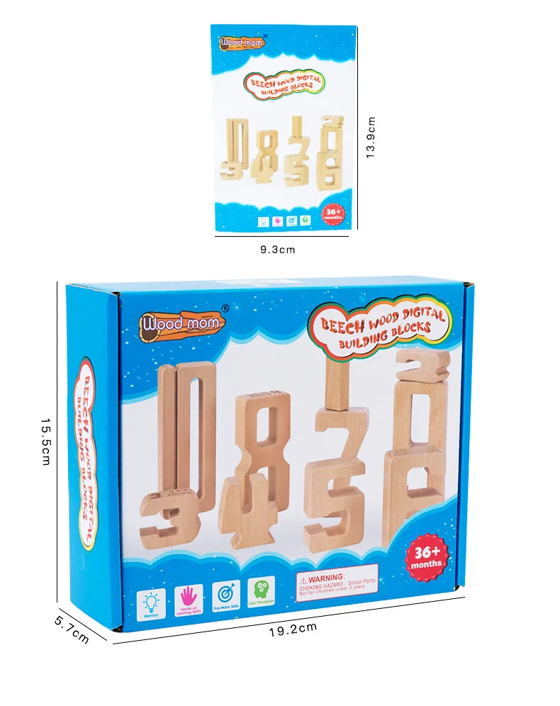 Montessori Early Childhood Education Beech Wooden Digital Building ...