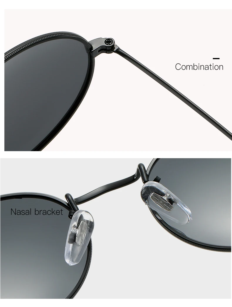 Polarized Sunglasses Elliptical Metal Glasses Women's European and ...