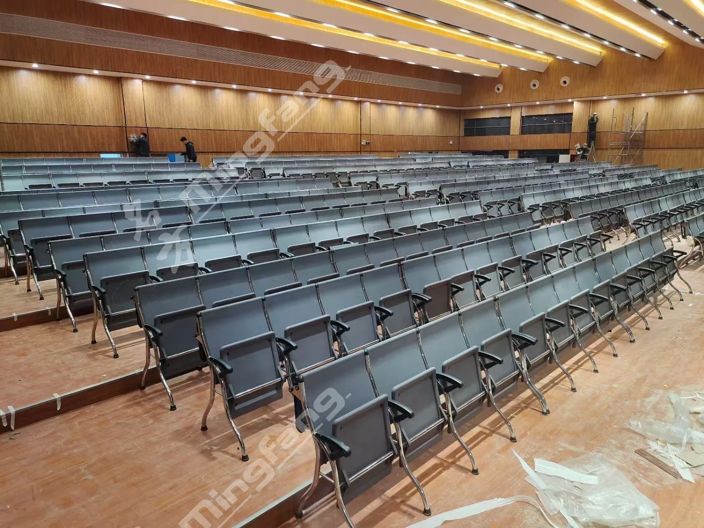 Stainless Steel College University Classroom Chairs With Writing Board ...