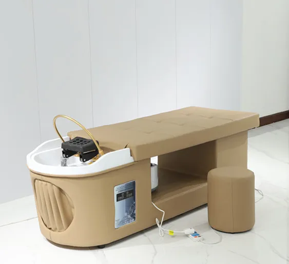 Hair Wash Station Massage Bed With Steam Spa Head Water Therapy Thai ...