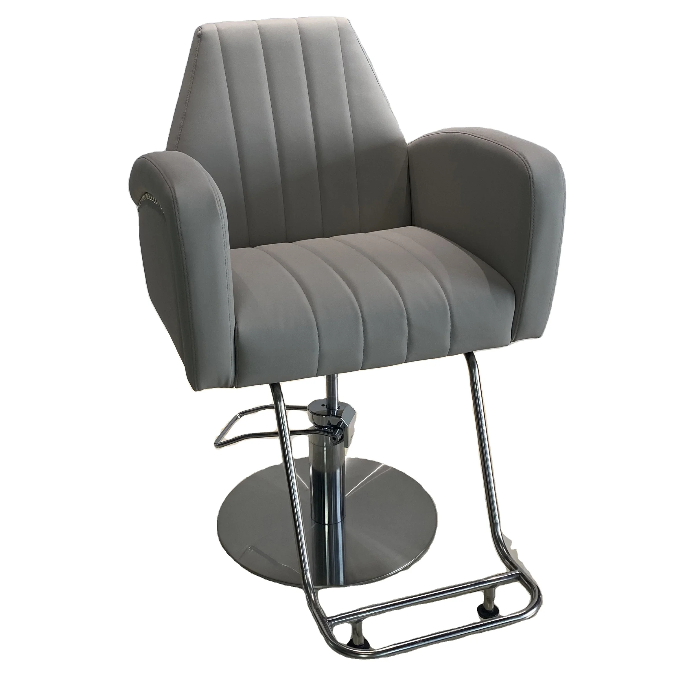 Modern barber shop barber chair hair salon gray styling salon chair ...