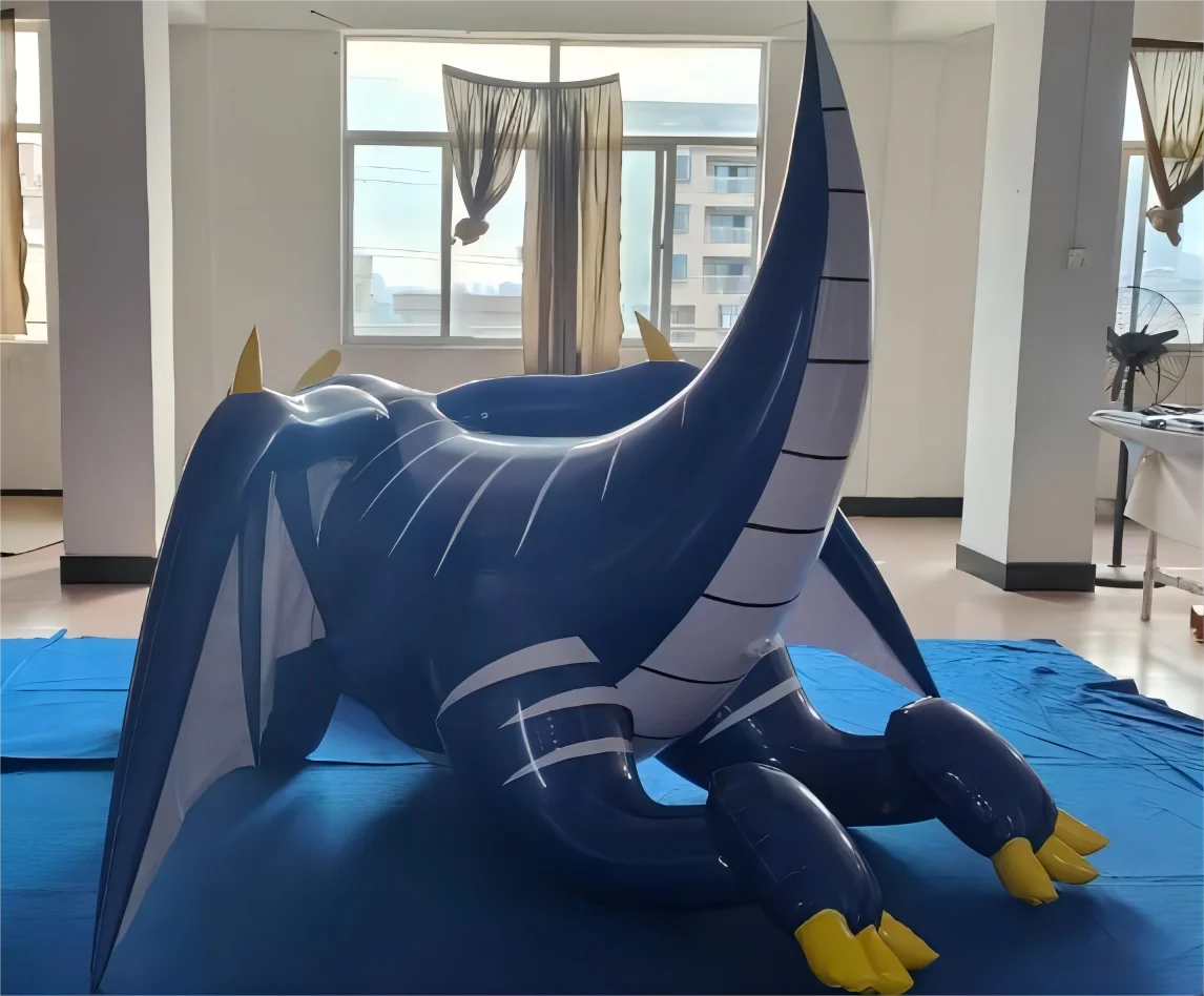 Beile Trendy Inflatable Animal Toy PVC Inflatable Laying Dragon Model ...