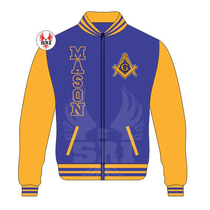 Masonic Master Mason Letterman Jacket Custom Made Satin Jacket ...