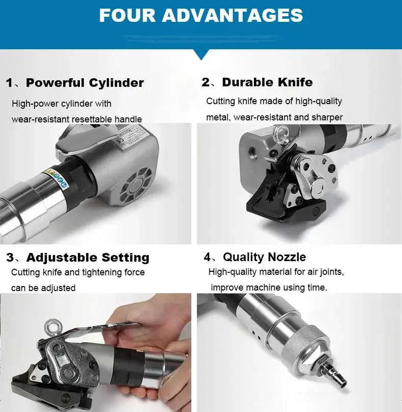 Pneumatic Split Steel Band Hand Strapping Tools Separate Pneumatic ...