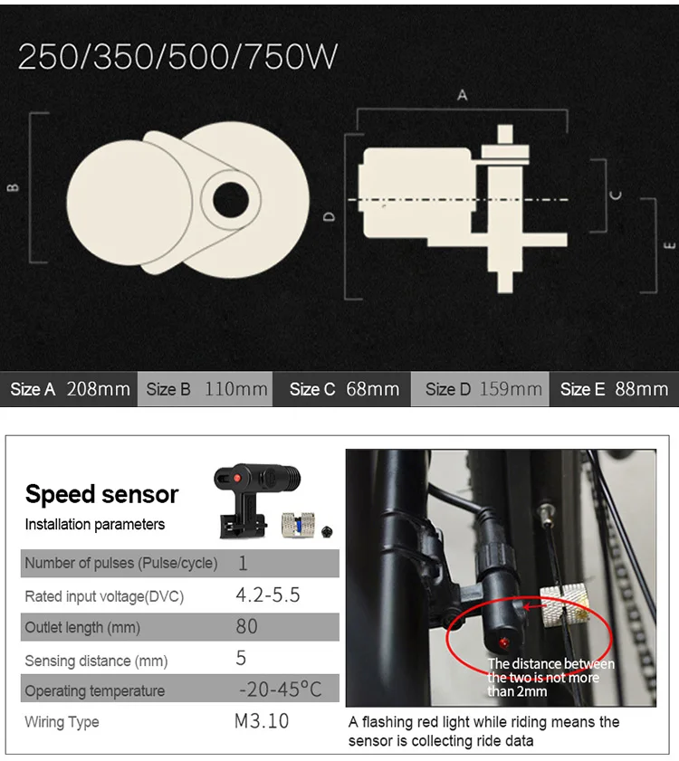 BAFANG G340 Electric Bike Conversion Kit - High Torque Power