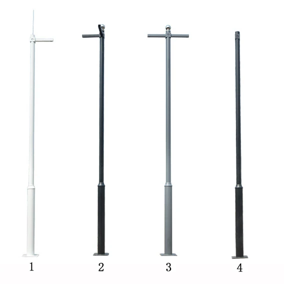Outdoor Community Combined Monitoring Pole 3m 6m Galvanized Street ...