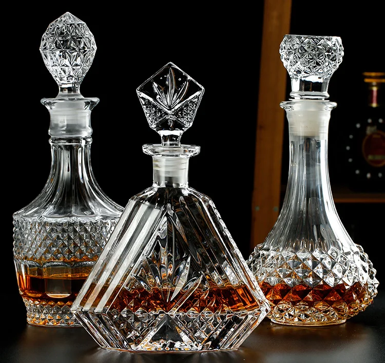 Custom Logo Wholesale Scotch Whiskey Decanter Bottle European In Stock ...