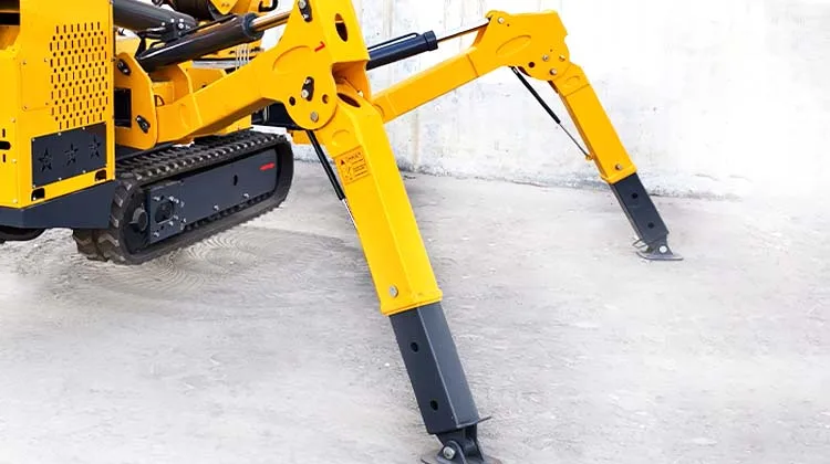 2-5 Ton Crawler Spider Crane Portable Remote Control Mobile Roof Spyder ...