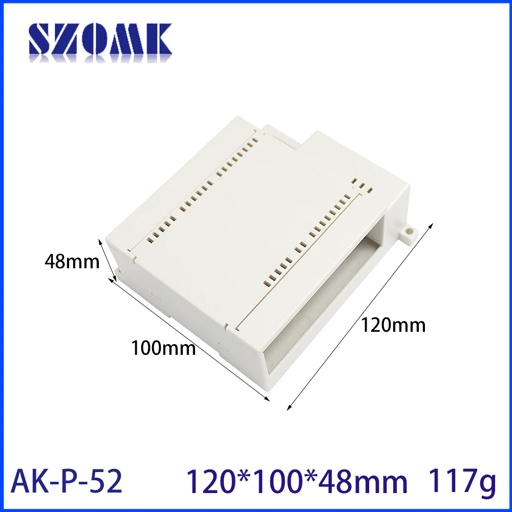 120*100*48mm Plc Din-rail Outlet Box Project Control Box Plastic ...