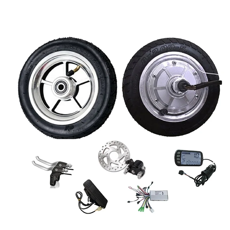 Hub Motor 8'' 24-48v 250-350w Tire 8x2.00-5 BLDC Electric Wheelchair ...