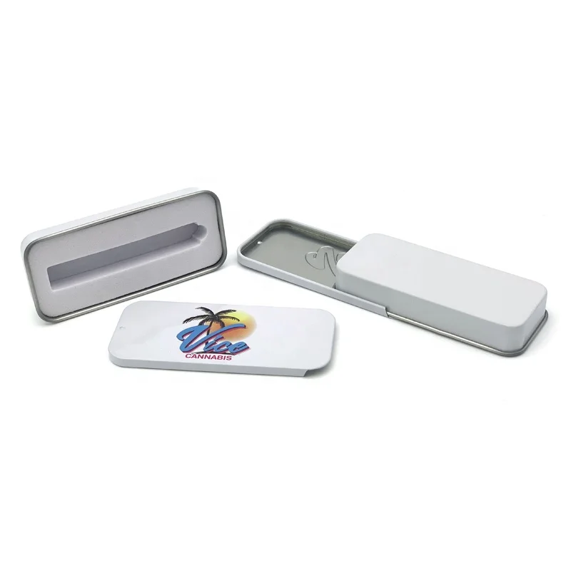 Custom Printing Slider Mini Slide Packaging Metal Tin Box
