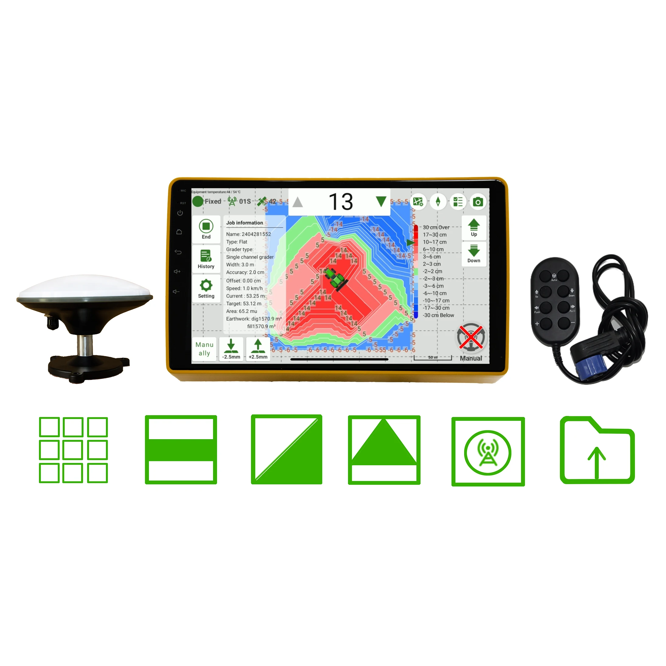 Hydraulic Steel Land Leveler for Tractor Grader Farm Machines Satellite ...