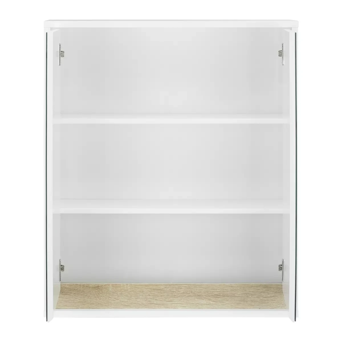 Double Door Mirrored Bathroom Cabinet Storage Cupboard Wall Mounted ...